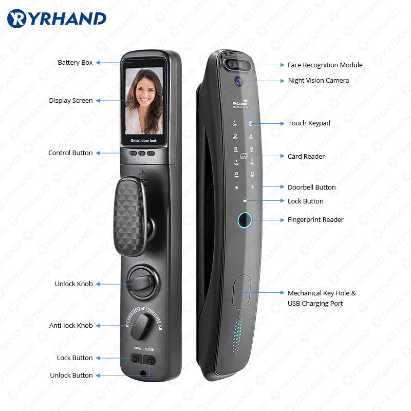 N17——3D face recognition smart lock – YRHAND