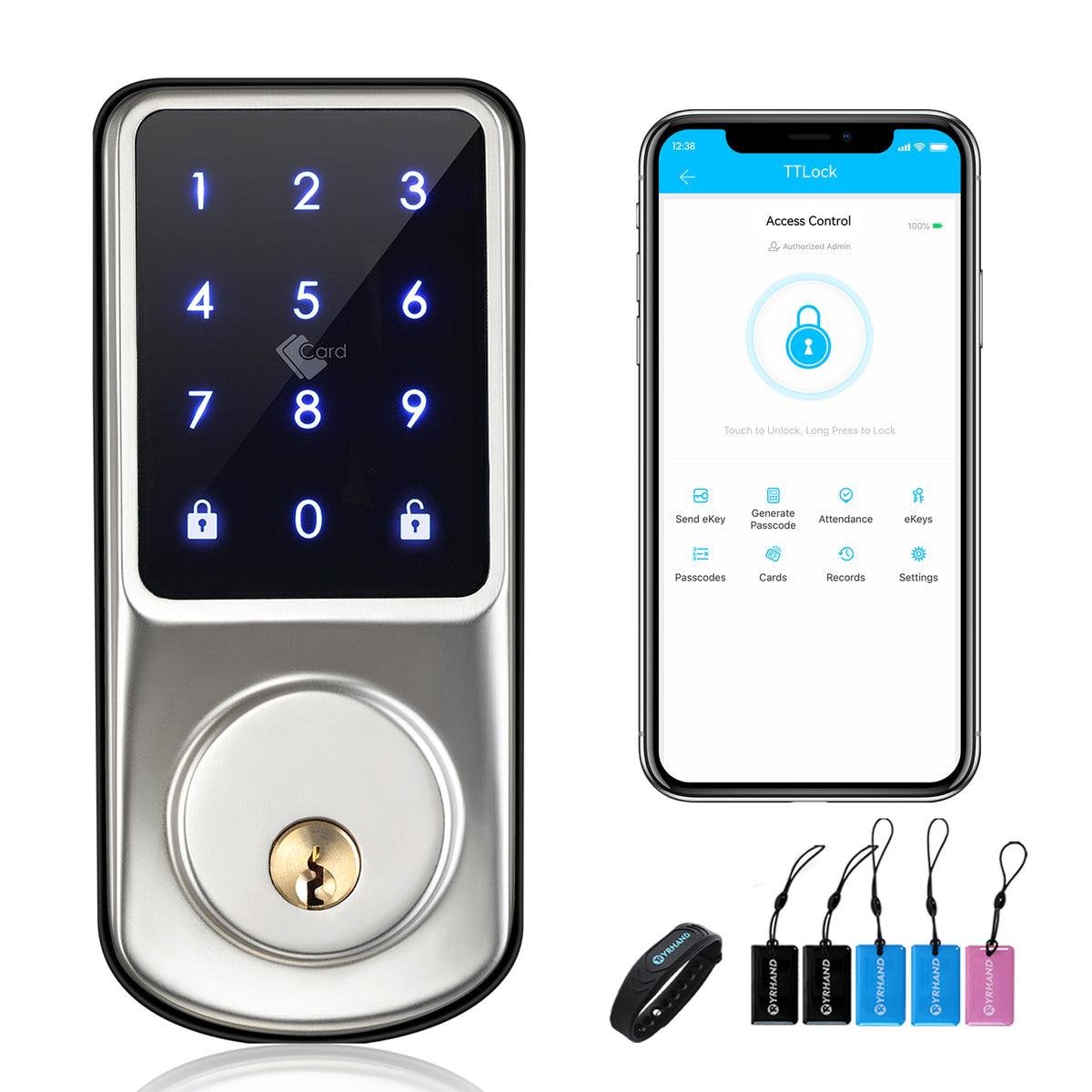 A220——smart with Keypad Automatic Door Lock – YRHAND